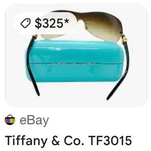 Tiffany & Co. | Accessories | 83 Tiffany Rimless Black Sunglasses ...